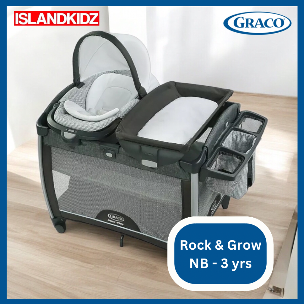 Graco Pack N Play Rock N Grow Playard, Orson - Island Kidz